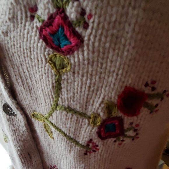 J. Jill | Sweaters | J Jill Cardigan With Stunning Embroidery Sz Sm Ex ...